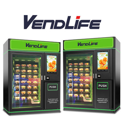 Multimedia Screen Fresh Food Vending Machines
