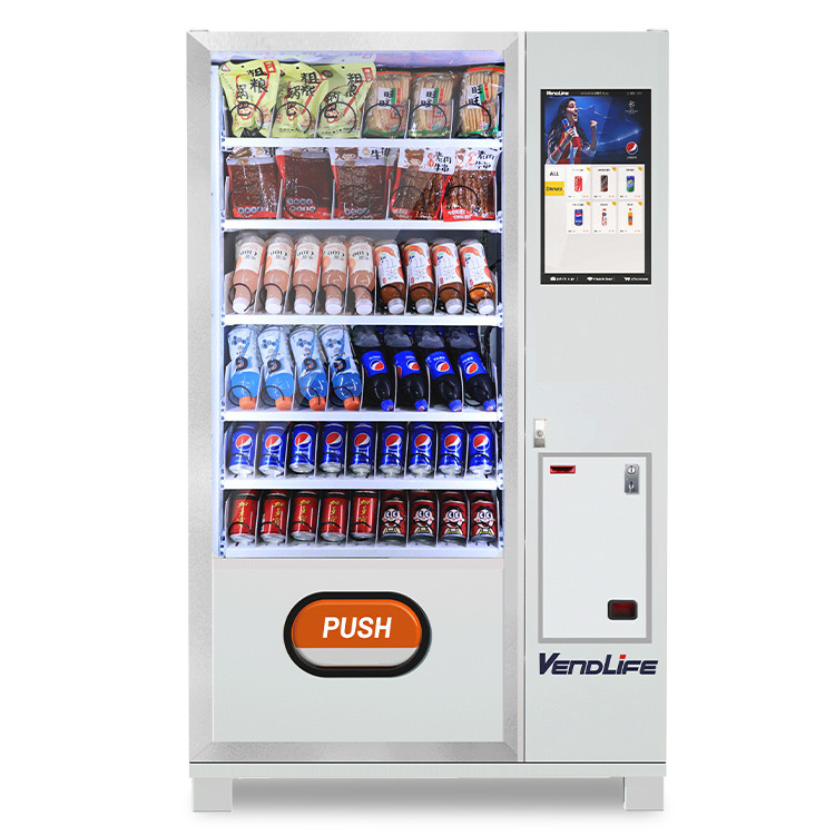 high capacity for snack and drinks Vendlife vending machine with metal ...