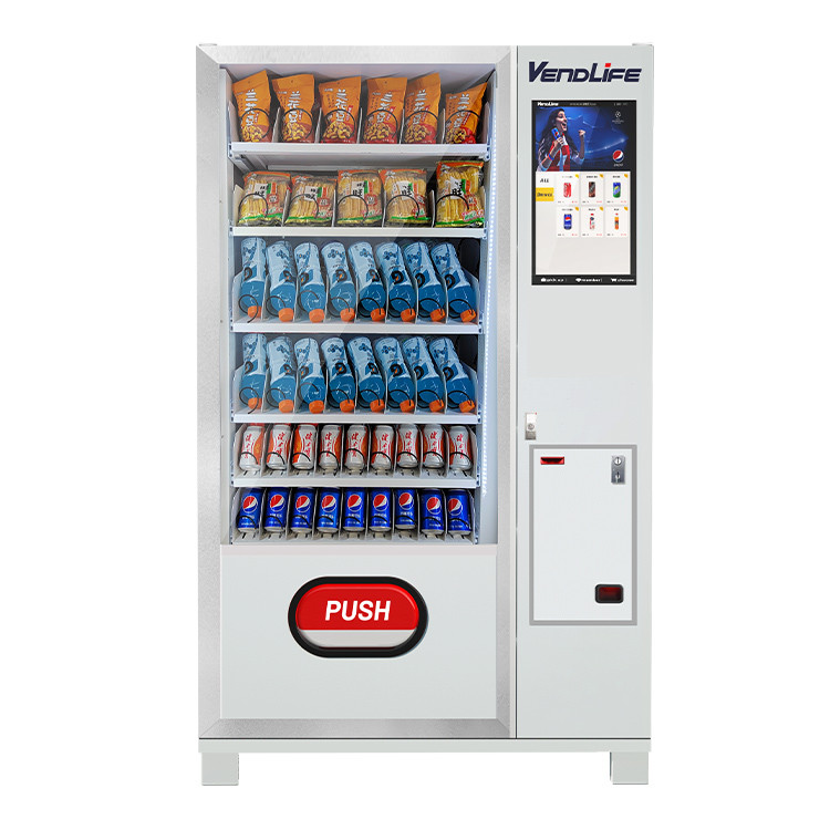 high capacity for snack and drinks Vendlife vending machine with metal ...