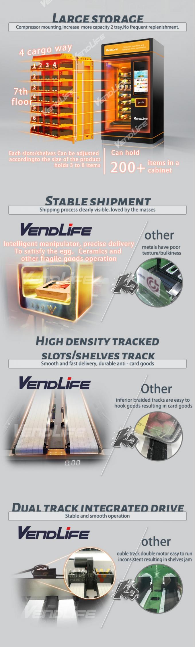 MDB System Vending Machine For Groceries ODM Available Multimedia