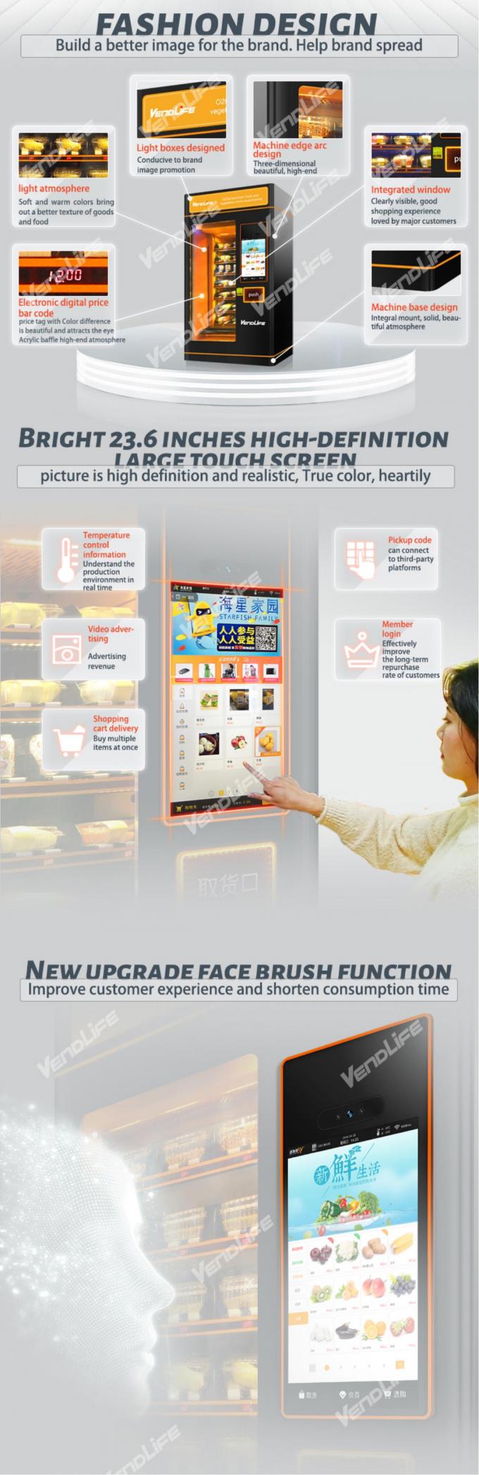 Vendlife '-5C Hard Stick Ice Cream Food Machinery Vending Machine With ...