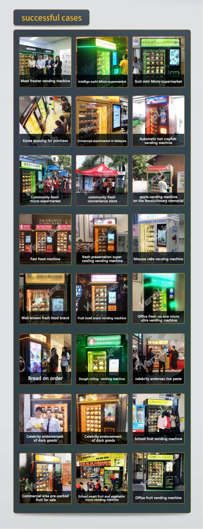 4G Fresh Food Vending Machines , 60HZ DEX Fresh Orange Juice Vending ...