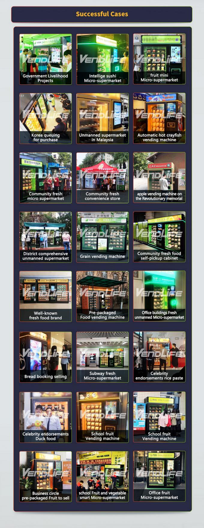 Nfc Fresh Food Vending Machines , OEM Vending Machine With Elevator