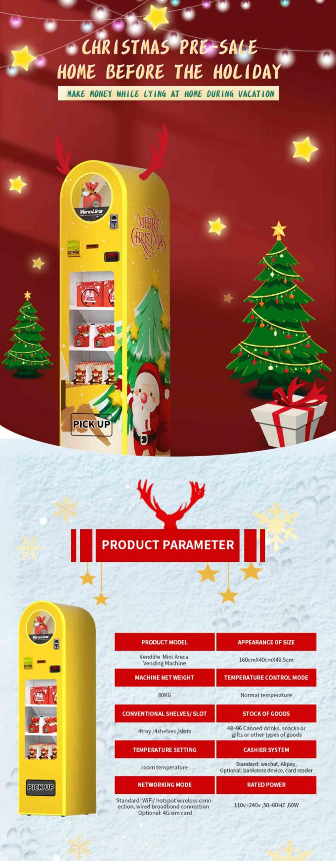 MDB System Snack And Drink Vending Machine 60W 110V WIFI Supported